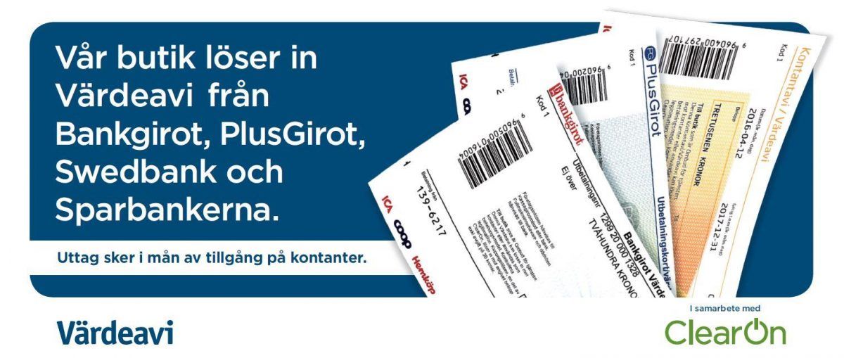 Utbetalningar - Värdeavier - Clearon