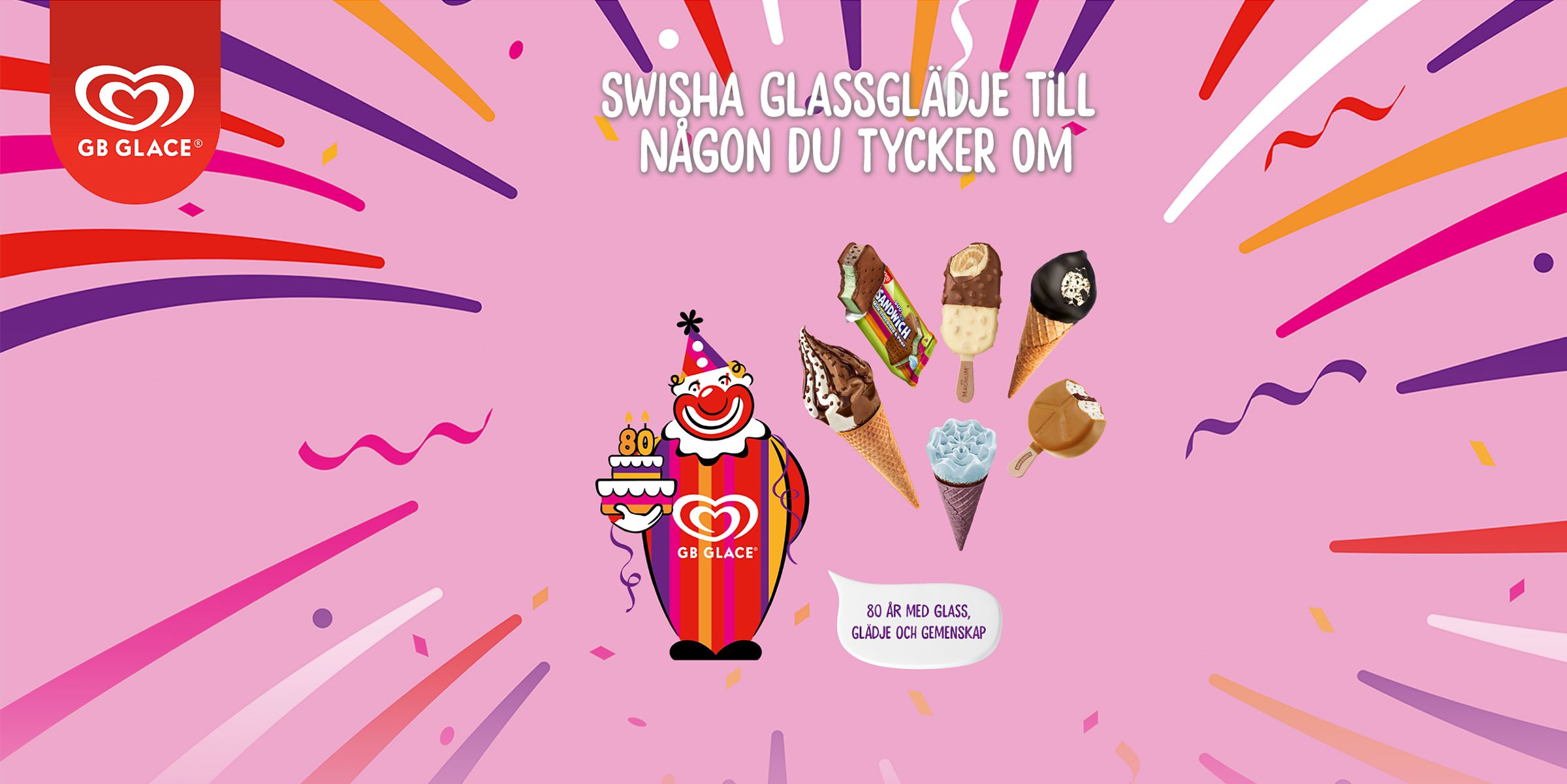 Pigg 80-åring firar med Swisha en glass-kampanj - Clearon